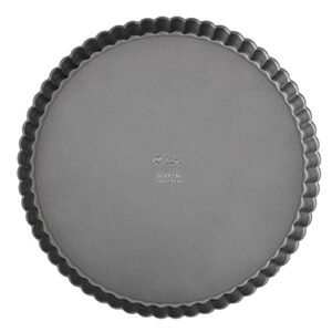 wilton excelle elite non-stick tart pan and quiche pan with removable bottom, 11-inch