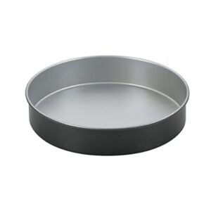 cuisinart 9-inch round cake pan, chef's classic nonstick bakeware, silver, amb-9rck