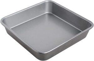 cuisinart 9-inch chef's classic nonstick bakeware square cake pan, silver