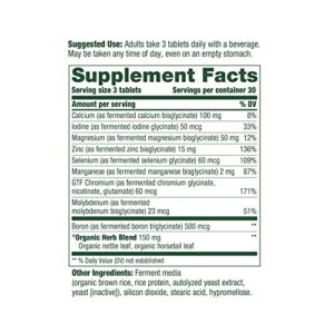 MegaFood Balanced Minerals - Helps Maintain Bone and Cardiovascular Health - Supplement With Iodine, Magnesium, Zinc, Selenium and More - Made Without 9 Food Allergens - 90 Tablets (30 Servings)