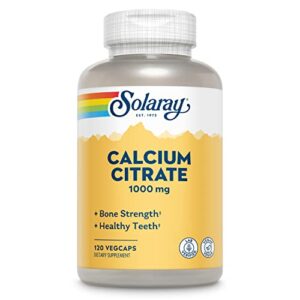 solaray calcium citrate capsules, 1000mg, 120 count