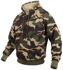 rothco pullover hooded sweatshirt, camo, large