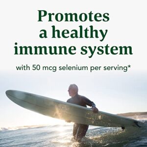 MegaFood Selenium - Supplement to Support Optimal Health and Immune System - Includes Nourishing Food and Herb Blend - Vegan, Non-GMO - Made Without 9 Food Allergens - 60 Tablets (60 Servings)