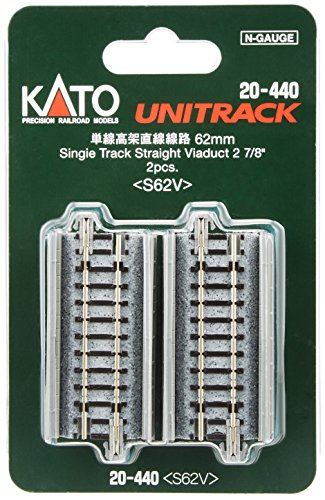 Kato USA Inc. N 62mm 2-7/16 Straight Viaduct 2 KAT20440 N Track