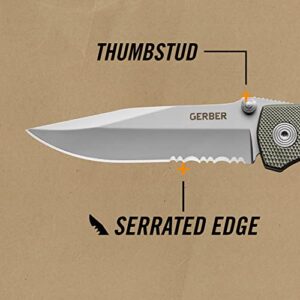 Gerber Gear Air Ranger Knife, Serrated Edge, Grey [45860]