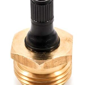 Camco RV Brass Blow Out Plug | Helps Clear Your RV's Water Lines During Winterization and Dewinterization (36153)