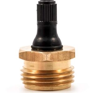 Camco RV Brass Blow Out Plug | Helps Clear Your RV's Water Lines During Winterization and Dewinterization (36153)