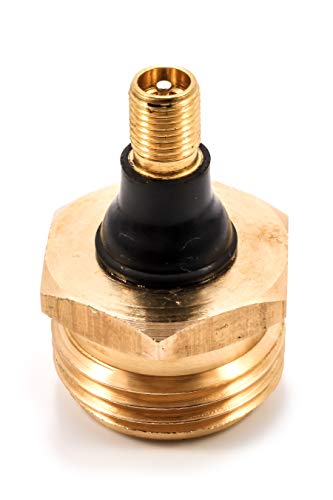 Camco RV Brass Blow Out Plug | Helps Clear Your RV's Water Lines During Winterization and Dewinterization (36153)