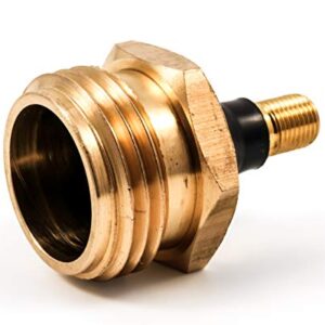 Camco RV Brass Blow Out Plug | Helps Clear Your RV's Water Lines During Winterization and Dewinterization (36153)