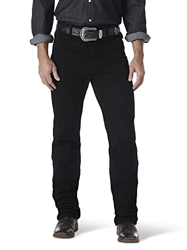 Wrangler Men's 0936 Cowboy Cut Slim Fit Jean, Shadow Black, 34W x 32L