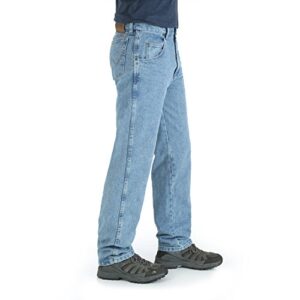 Wrangler mens Relaxed Fit Jeans, Vintage Indigo, 36W x 32L US