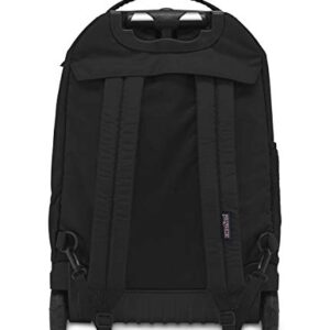 JanSport Driver 8 Rolling Backpack and Computer Bag, Black - Durable Laptop Backpack with Wheels, Tuckaway Straps, 15-inch Laptop Sleeve - Premium Bag Rucksack