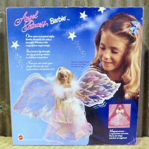 ANGEL PRINCESS BARBIE "Flying" DOLL w Glittery Gown & WINGS (1998)