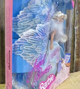 ANGEL PRINCESS BARBIE "Flying" DOLL w Glittery Gown & WINGS (1998)