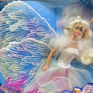 ANGEL PRINCESS BARBIE "Flying" DOLL w Glittery Gown & WINGS (1998)