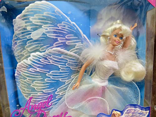 ANGEL PRINCESS BARBIE "Flying" DOLL w Glittery Gown & WINGS (1998)