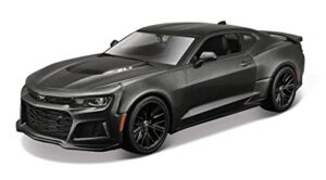 maisto 1:24 scale assembly line 2017 chevrolet camaro zl1 die-cast vehicle, black