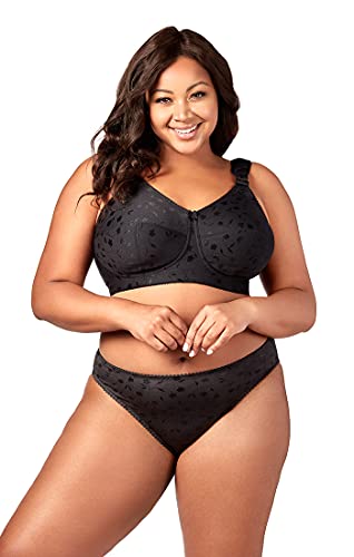 Elila Jacquard Full Coverage Full Support Softcup 1305 Black 50 L