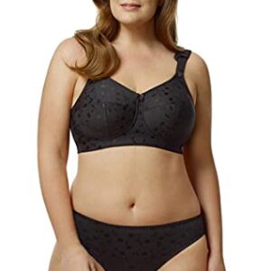 Elila Jacquard Full Coverage Full Support Softcup 1305 Black 50 L