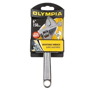 Olympia Tools Adjustable Wrench, 6 Inches, 01-006