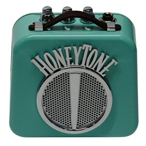 danelectro electric guitar mini amplifier, aqua (n10a)