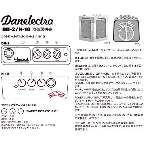 Danelectro Electric Guitar Mini Amplifier, Aqua (N10A)