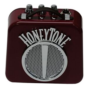 danelectro n10b honey tone mini amp in burgundy