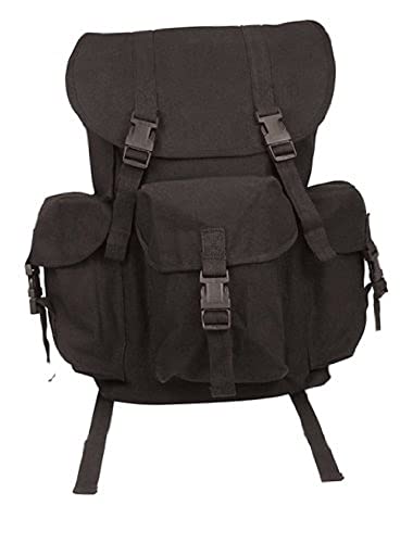 Rothco Black Canvas Outfitter Rucksack