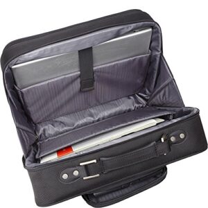 Samsonite Mobile Office Spinner Wheeled Briefcase, telescoping handle, Black, One Size