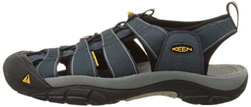 KEEN Men's Newport H2 Closed Toe Water Sandals, Navy/Medium Grey, 10 US