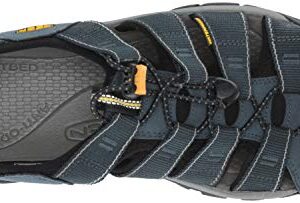 KEEN Men's Newport H2 Closed Toe Water Sandals, Navy/Medium Grey, 10 US