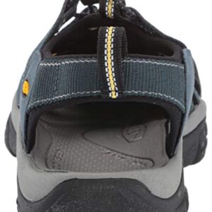 KEEN Men's Newport H2 Closed Toe Water Sandals, Navy/Medium Grey, 10 US