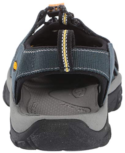 KEEN Men's Newport H2 Closed Toe Water Sandals, Navy/Medium Grey, 10 US