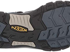 KEEN Men's Newport H2 Closed Toe Water Sandals, Navy/Medium Grey, 10 US