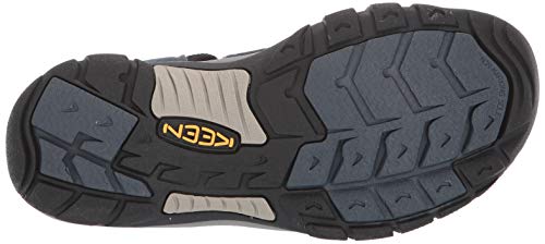 KEEN Men's Newport H2 Closed Toe Water Sandals, Navy/Medium Grey, 10 US