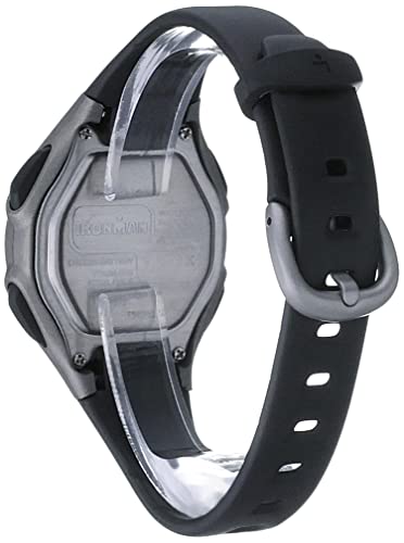 Timex Women's Ironman 30-Lap Digital Quartz Mid-Size Watch, Black/Gray - T5E961