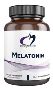 designs for health melatonin 3mg - for adults - vegetarian + non-gmo (60 capsules)