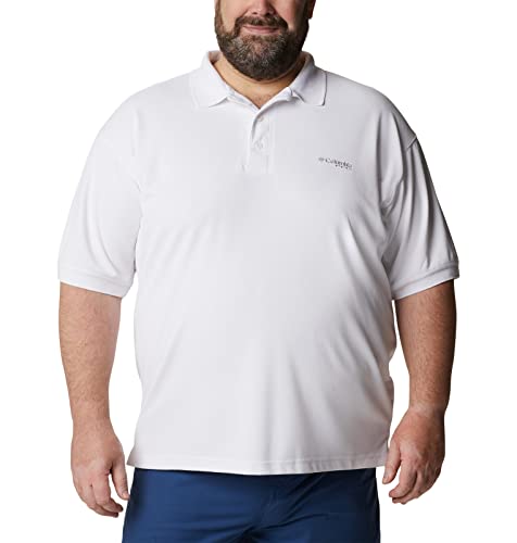 Columbia Men's Perfect Cast Polo,White,Small