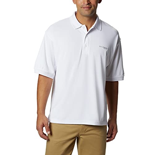 Columbia Men's Perfect Cast Polo,White,Small