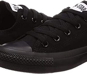 Converse Unisex Chuck Taylor All Star Low Top Black/Black Sneakers - 7 B(M) US Women / 5 D(M) US Men