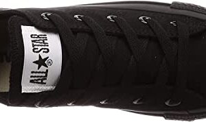 Converse Unisex Chuck Taylor All Star Low Top Black/Black Sneakers - 7 B(M) US Women / 5 D(M) US Men