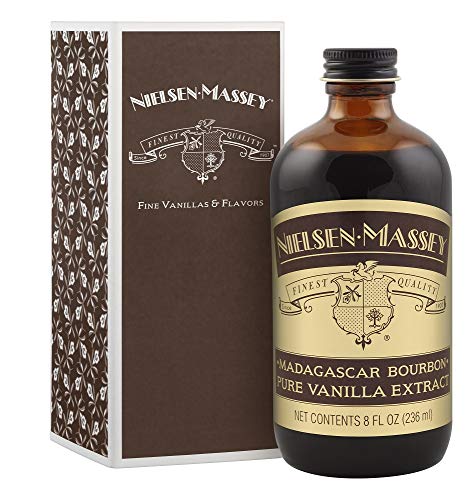 Nielsen-Massey Madagascar Bourbon Pure Vanilla Extract for Baking and Cooking, 8 Ounce Bottle with Gift Box