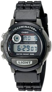 casio w87h-1v sports wrist watch (black)