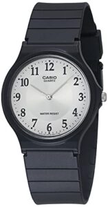 casio women's mq24-7b3ll classic black resin band watch