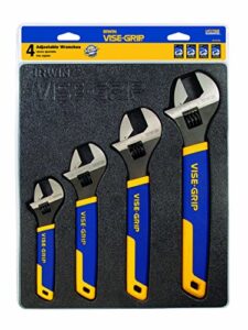 irwin vise-grip adjustable wrench set, sae/mm, 4-piece (2078706)