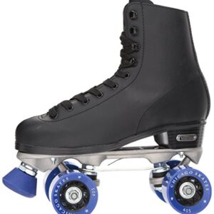 Chicago Skates Men's Classic Roller Skates - Premium Black Quad Rink Skates