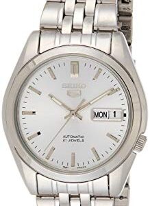 SEIKO Men's SNK355K 5 Automatic Silver Dial Stainless Steel Watch