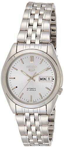 SEIKO Men's SNK355K 5 Automatic Silver Dial Stainless Steel Watch