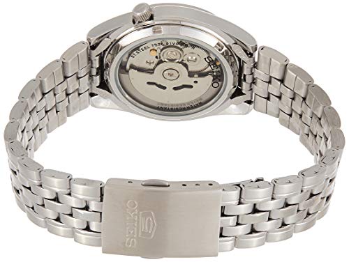 SEIKO Men's SNK355K 5 Automatic Silver Dial Stainless Steel Watch