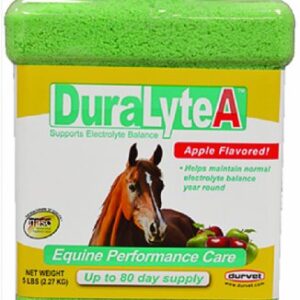 Durvet DuraLyte A Electrolyte Supplement, 5 Pounds, Apple Flavored for Horses